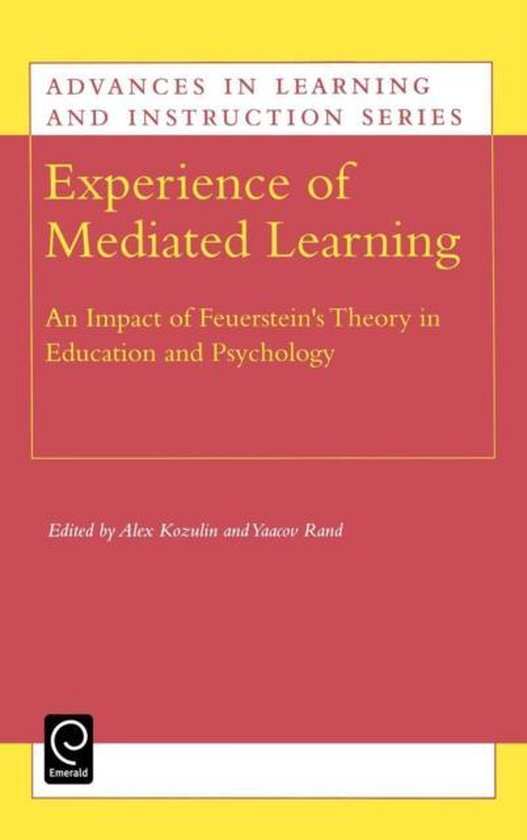 Advances in Learning and Instruction Series- Experience of Mediated ...