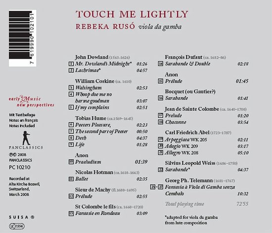 Touch Me Lightly-werke Fur Gam, Rebeko Ruso | CD (album) | Muziek | bol.com