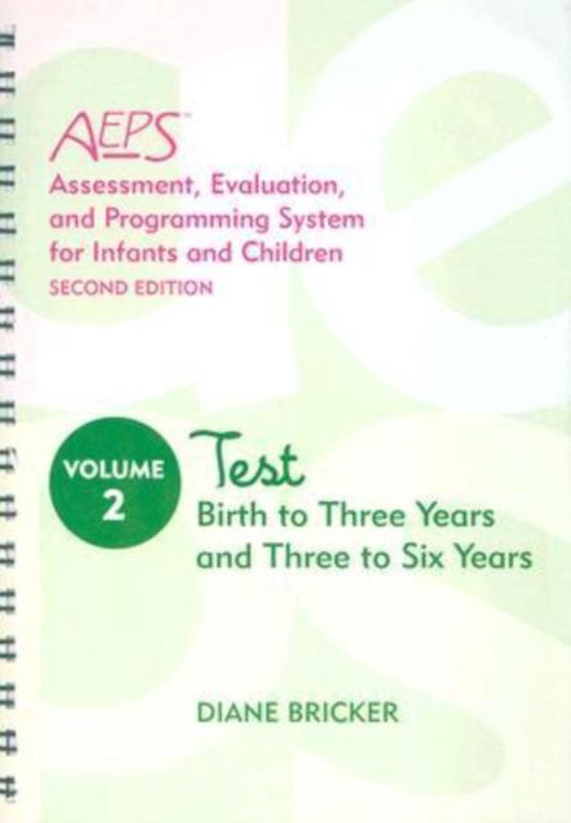 AEPS Assessment, Evaluation, and Programming System for Infants and ...