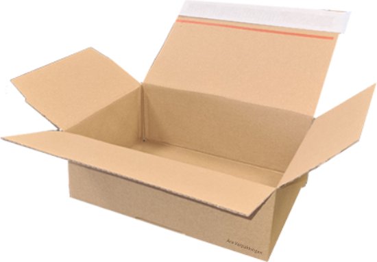 Kartonnen Doos - 10 stuks - 230 × 160 × 80mm - Autolock bodem ...