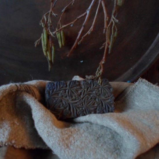 Authentieke houten batik stempel/oud houten printblock | bol