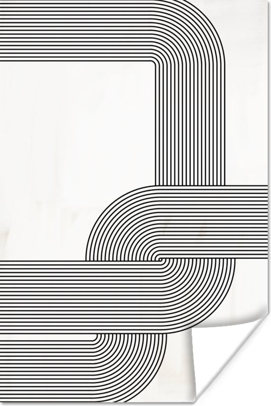 Poster - Kamer decoratie aesthetic - Zwart wit - Minimalisme - Design ...