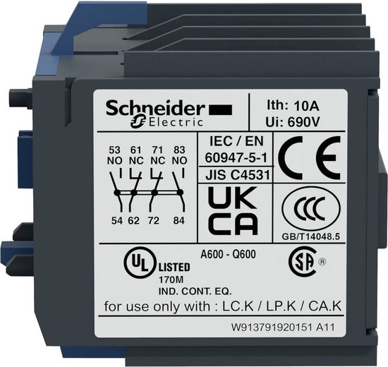 Schneider Electric TeSys Hulpcontactblok - LA1KN22 - E2G37 | bol