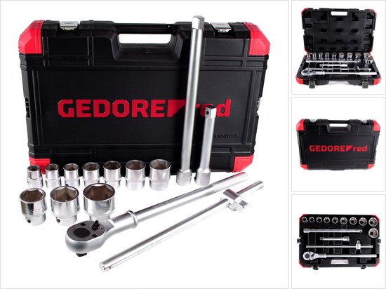 Gedore RED R78004014 3300011 Dopsleutelset 14-delig | bol