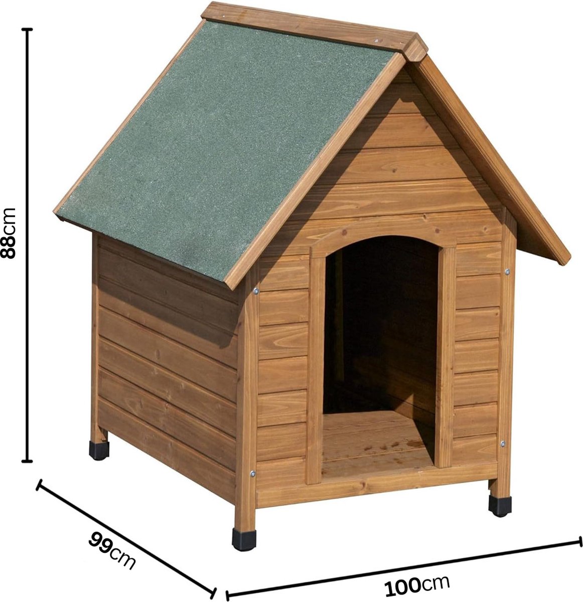 Luxe Hondenhok Buiten en Binnen - Kattenhuis voor Buiten - Hout ...