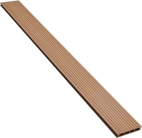 vidaXL Terrasplanken HKC met accessoires 10 m² 4 m teak - Terrasplank ...