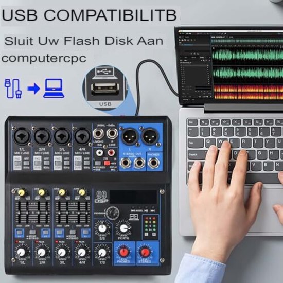 Mengpaneel dj - Mengpaneel mixer - Mengpaneel met versterker ...
