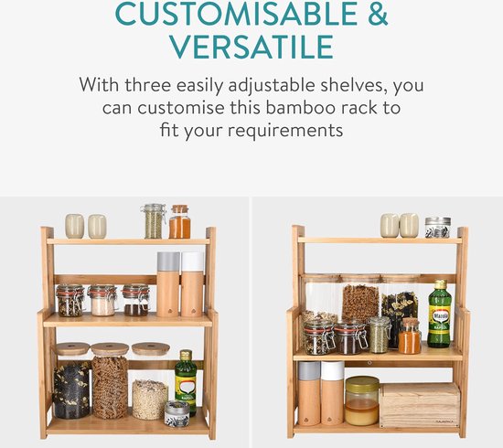 kitchen rack with 3 shelves | bol