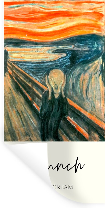 Muurstickers - Sticker Folie - De schreeuw - Edvard Munch - Oude ...