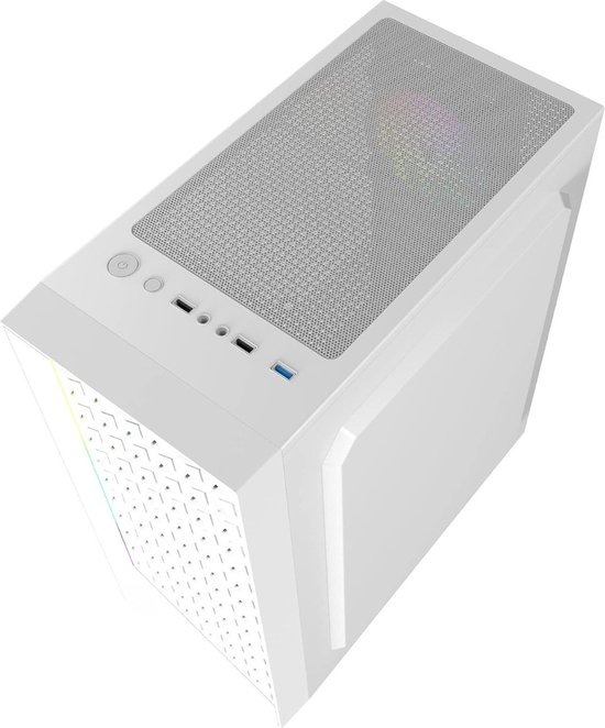 Gaming PC Case - Desktop Computer Behuizing Met RGB Voorkant & 120 mm ...