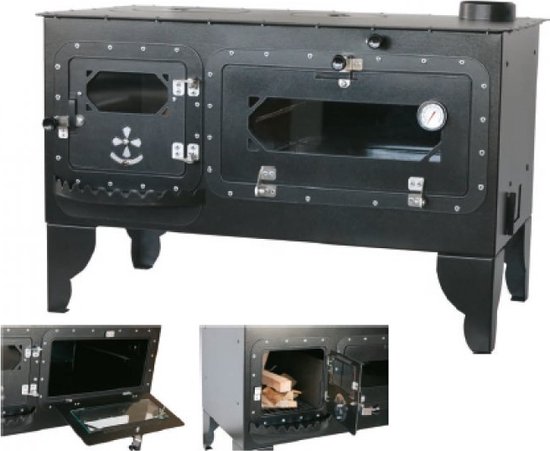 KRD01-E Sabah Houtkachel Met Oven- Houthaarden – Gietijzer – Met ...