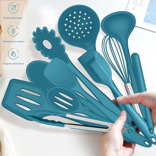 non-stick silicone cookware set, kitchen utensil set - Keukenhulpset ...