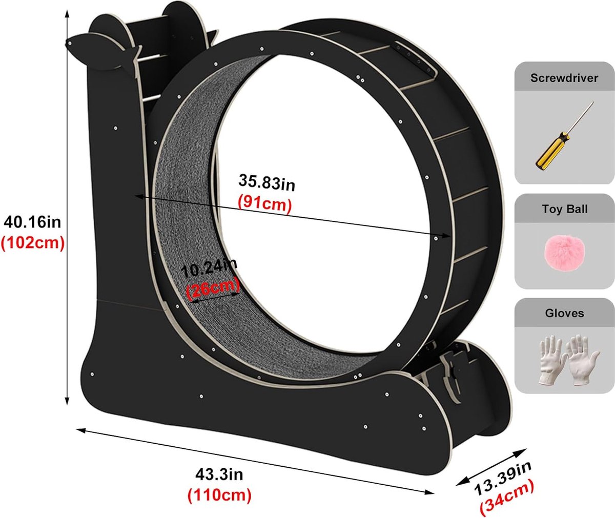 Loopwiel kat - Katten loopwiel - Looprad kat - Kattenwiel - Looprad ...