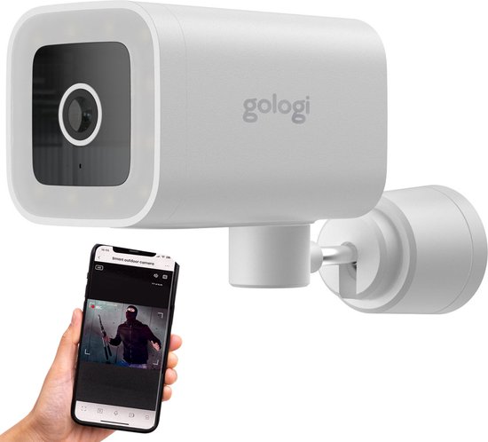 Gologi Premium Outdoorcamera - Buitencamera met Nachtzicht - Beveiligingscamera -... | bol