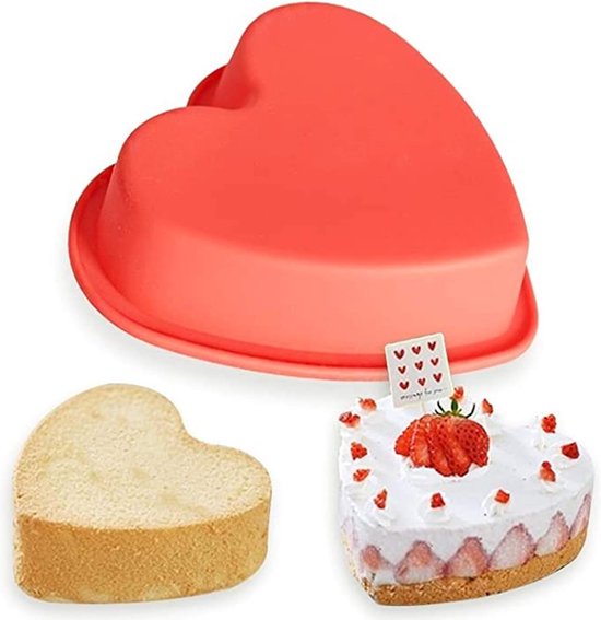 cakevorm chocoladevorm bonbonvorm hart springvorm siliconen bakvorm ...