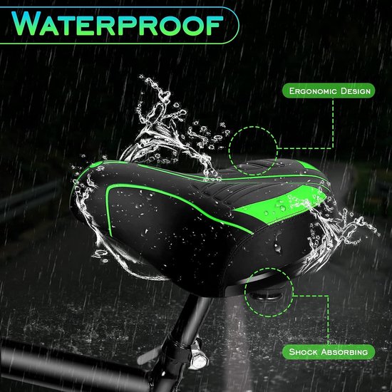 Brede Fietsstoel Universele Extra Comfortabele Fietszadel Zachte Dikke ...