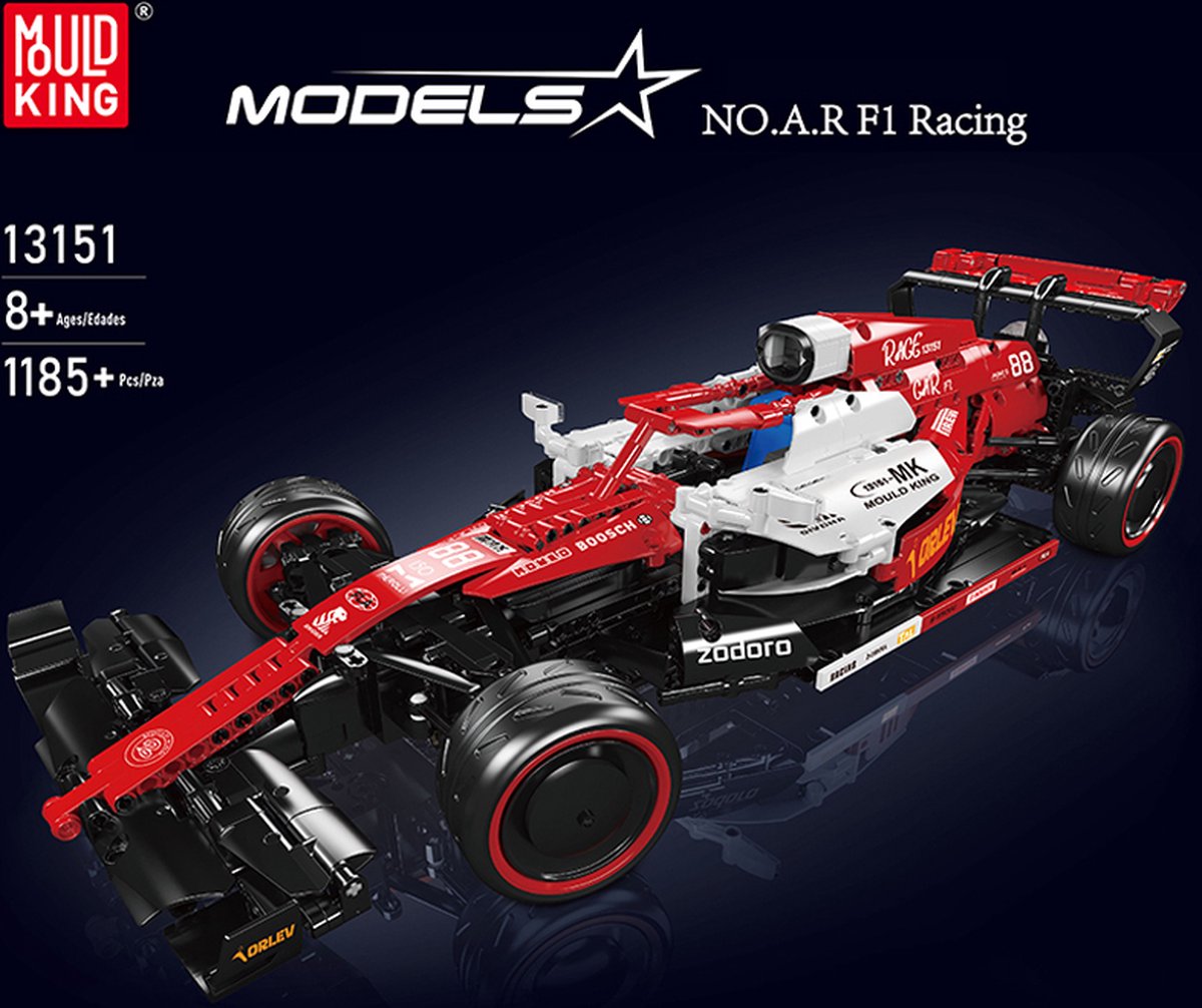 Mould King 13151 - Formula 1 (RC) - Alpha Romeo - Bestuurbaar - Technic ...