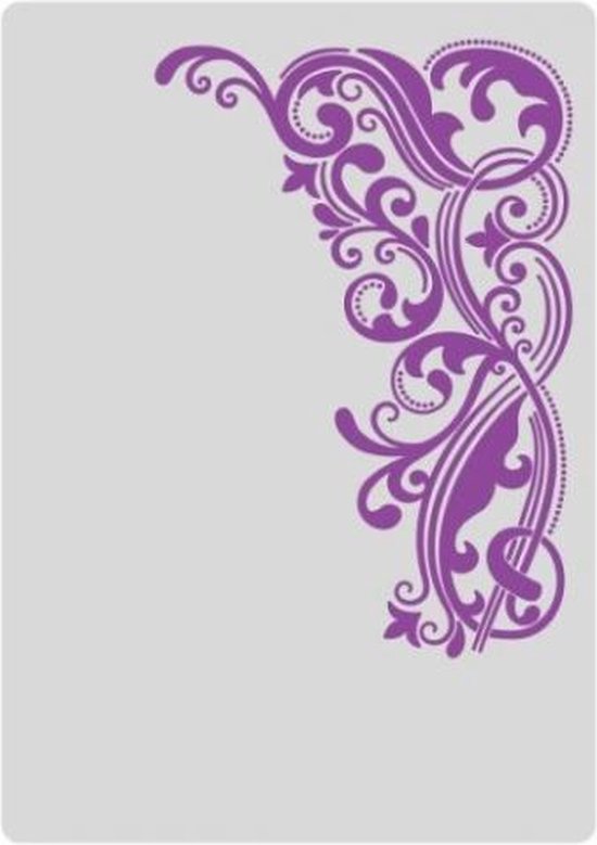 Gemini - Embossingfolder Grand Swirl 5'x7' - Ornamental Swirls | bol