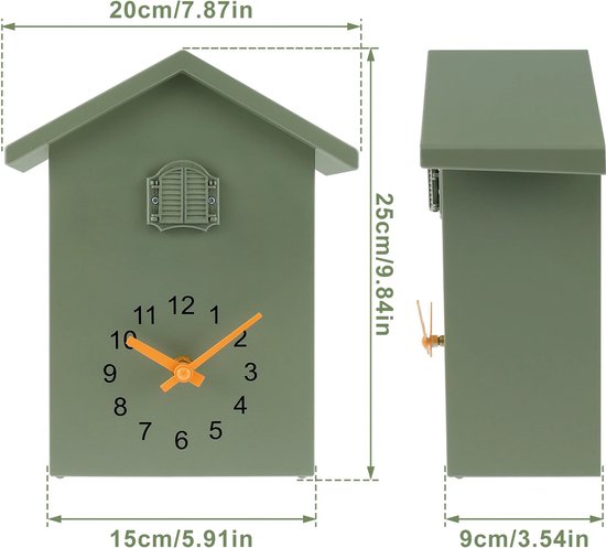 IH Products Minimalistische Koekoeksklok - Modern - Koekoek - Cuckoo ...