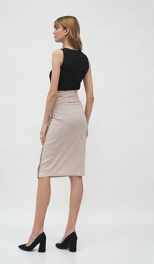 Beige Office Rok | bol