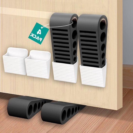 Deurstopper wig voor de vloer antislip - Duurzaam en zwaar - Rubberen ...