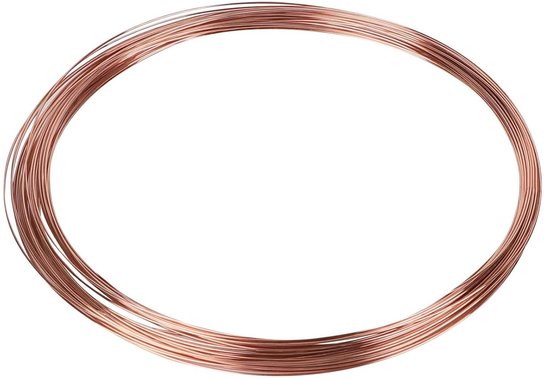 Koperdraad ø 10 mm x 20 m - knutseldraad voor lassen, experimenten en ...