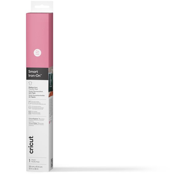 Cricut Smart Iron-On 33x91cm (Pink) | bol