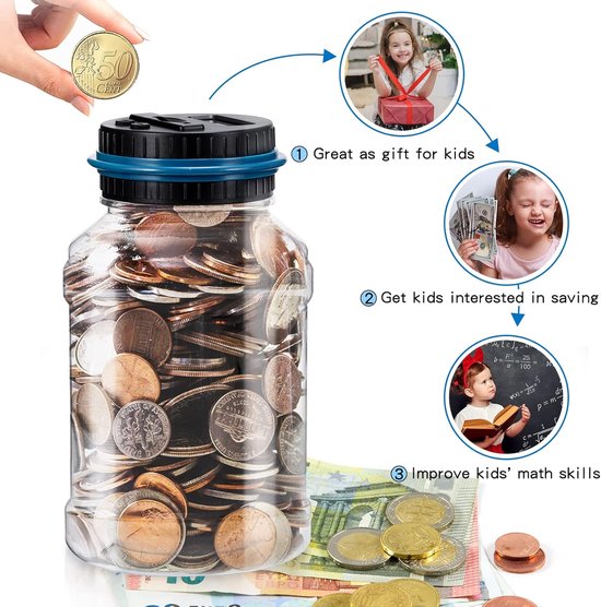 Euro Digital Money Box - Automatische Geldteller - Cassette Spaarbank ...