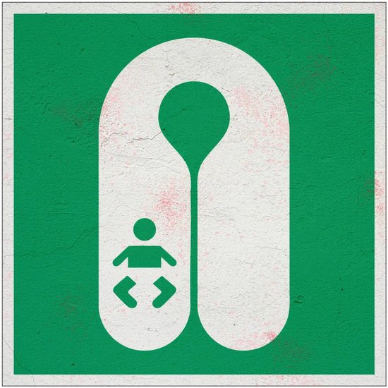 Reddingsvest baby bord – E046 - Sign Again materiaal - 10 x 10 cm | bol