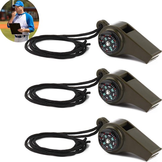 3 stuks fluitje - veiligheidsfluitje - Scheidsrechtersfluit ...