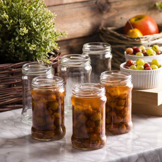 Glazen potten voor voedsel en conserven 6 stuks 315 ml | bol