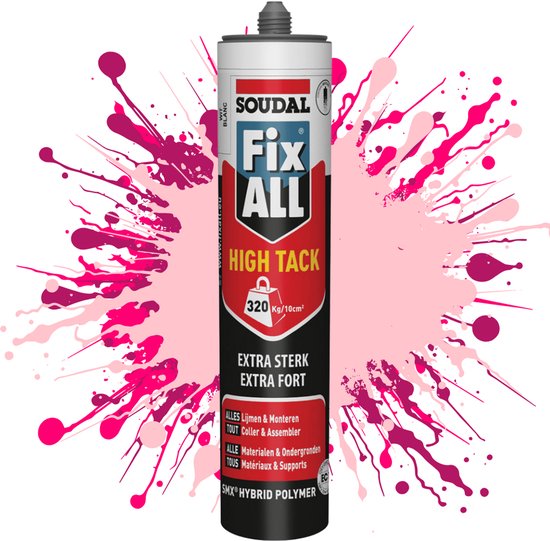 Fix ALL High Tack Zwart 290ml | bol