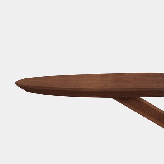 Tafel Plat Ovaal eikenhout - Matrix hout - Toscane 102 | bol