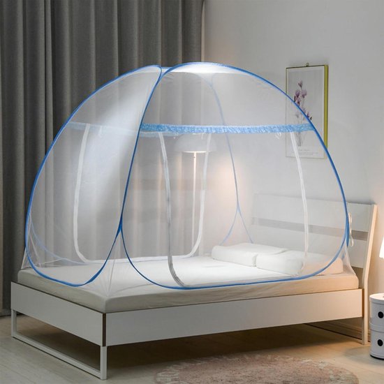 Pop-up muggengaas klamboe opvouwbaar bed-muggennet met eenvoudige ...