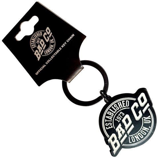 Bad Company - Est. 1973 Circle Logo Sleutelhanger - Zwart | bol