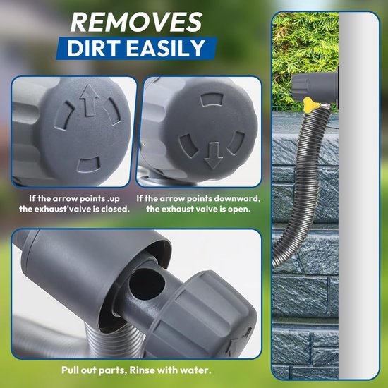 Rainwater Collector - Water Collection System - 70-100 mm Rain Tube ...