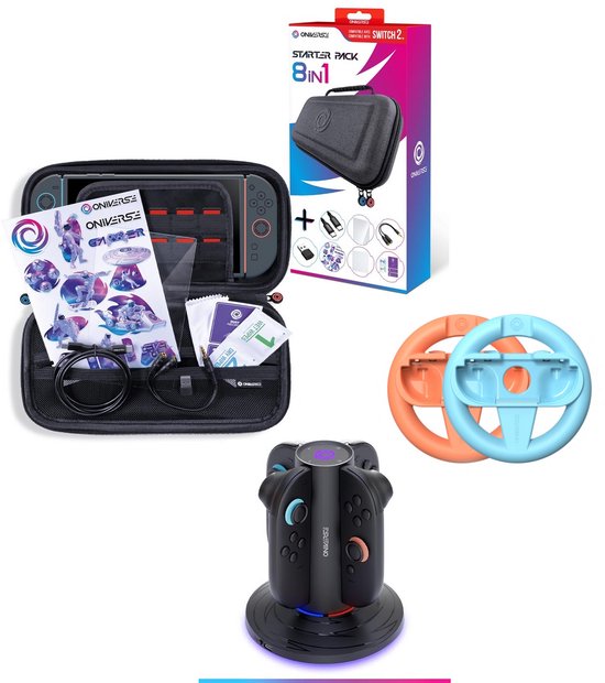 Oniverse Nintendo Switch 2 Compleet Gaming Bundel - Stuurwiel + 8-in-1 ...