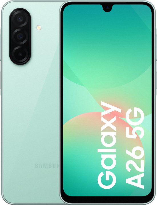 Samsung Galaxy A26 5G - 128GB - Mint + 1 jaar extra garantie | bol