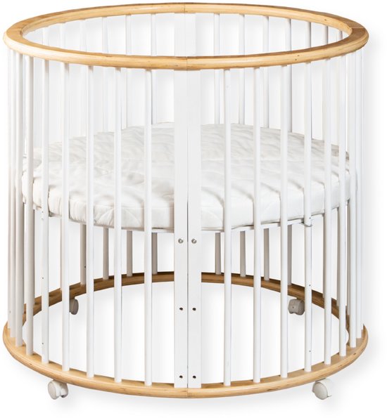 Buxibo – Baby Box – Ronde Houten Speelbox – Playpen – Inclusief Matras ...