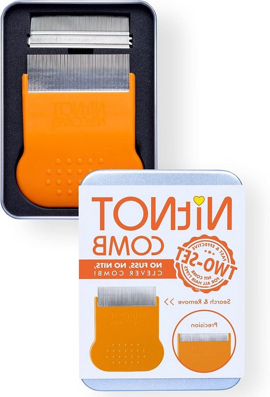 Nit Comb - Head Lice Treatment for Any Type of Hair - Precision Comb ...
