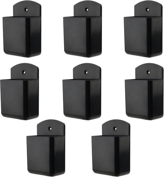 NAMYEUT 8 Pcs Remote Control Holders, Black, Self-Adhesive Remote ...