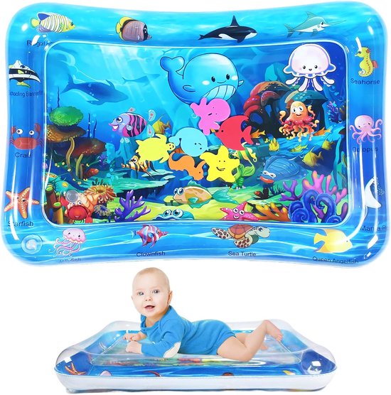 Watermat voor baby's - opblaasbare speelmat - opblaasbare kruipmat voor ...