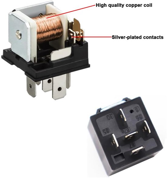 3Pcs 5 Pin Car Relay - 24V 40A SPDT Automotive Relay - met Harness ...