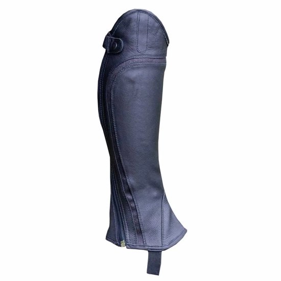 Mondoni Shine Line Minichaps - Maat: S - Zwart - Leer | bol
