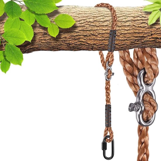Verstelbaar Boom Hangmat Stoel Touwset - Houdt Tot 454kg - Perfect voor ...