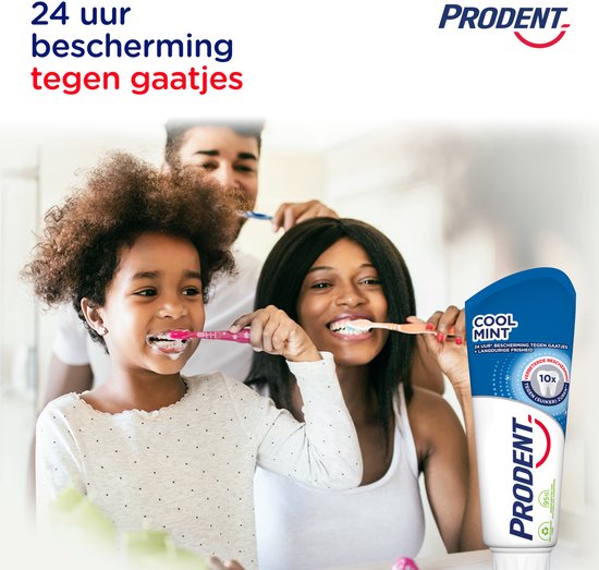 Prodent Tandpasta Cool Mint - 24 uur bescherming tegen gaatjes - 12 x ...