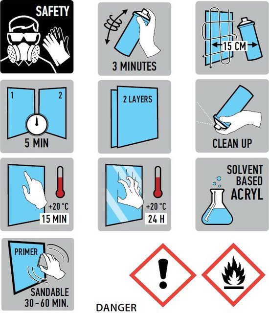 Maston ONE - spuitverf - mat - wit (RAL 9010) - 400 ml - spuitbus verf ...