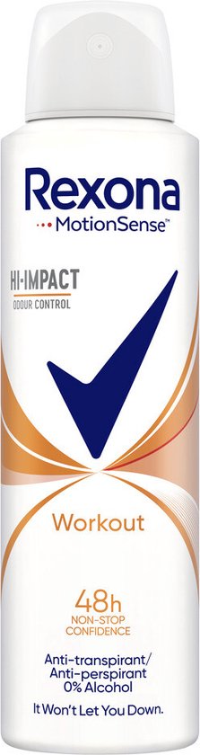 Rexona Deodorant Spray Motion Sense Hi-Impact Workout 150 ml | bol