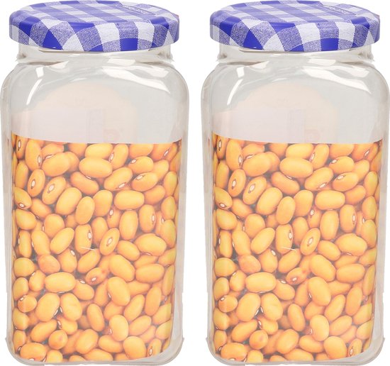 Plasticforte Weckpot/inmaakpot Classic - 2x - 600ml - kunststof ...