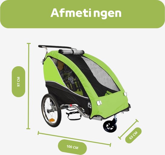 Thuys - Fietskar voor Kinderen - Kinderfietskar - Veilig - Comfortabel ...